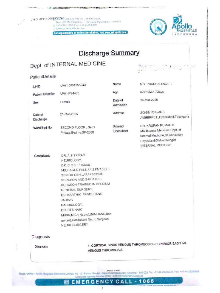 Discharge Summary | PDF