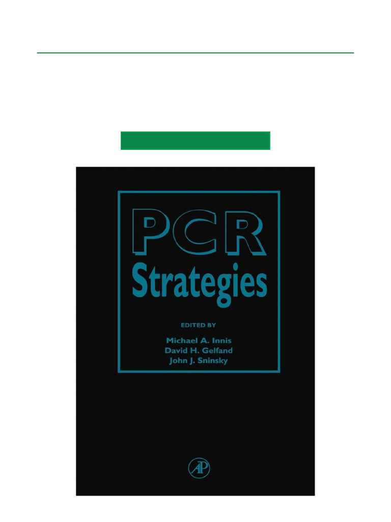 PCR Strategies Fast Ebook Download | PDF | Polymerase Chain Reaction ...