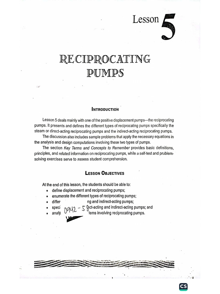 Reciprocating Pumps | PDF