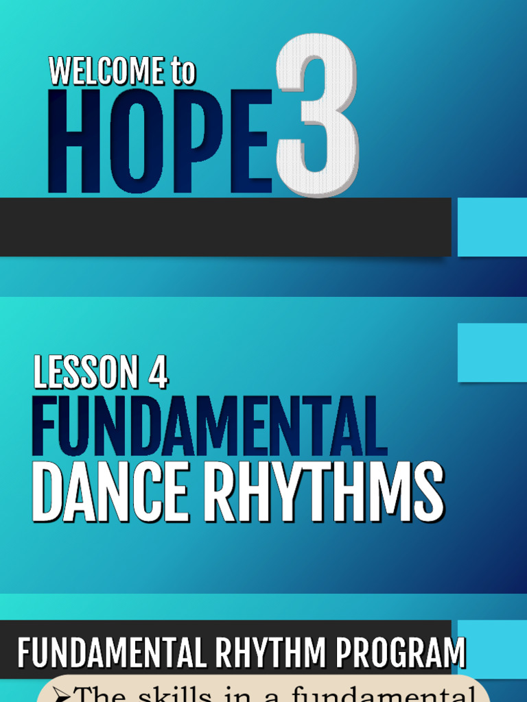 Hope 3 Quarter 2 Fundamental Rhythms | PDF