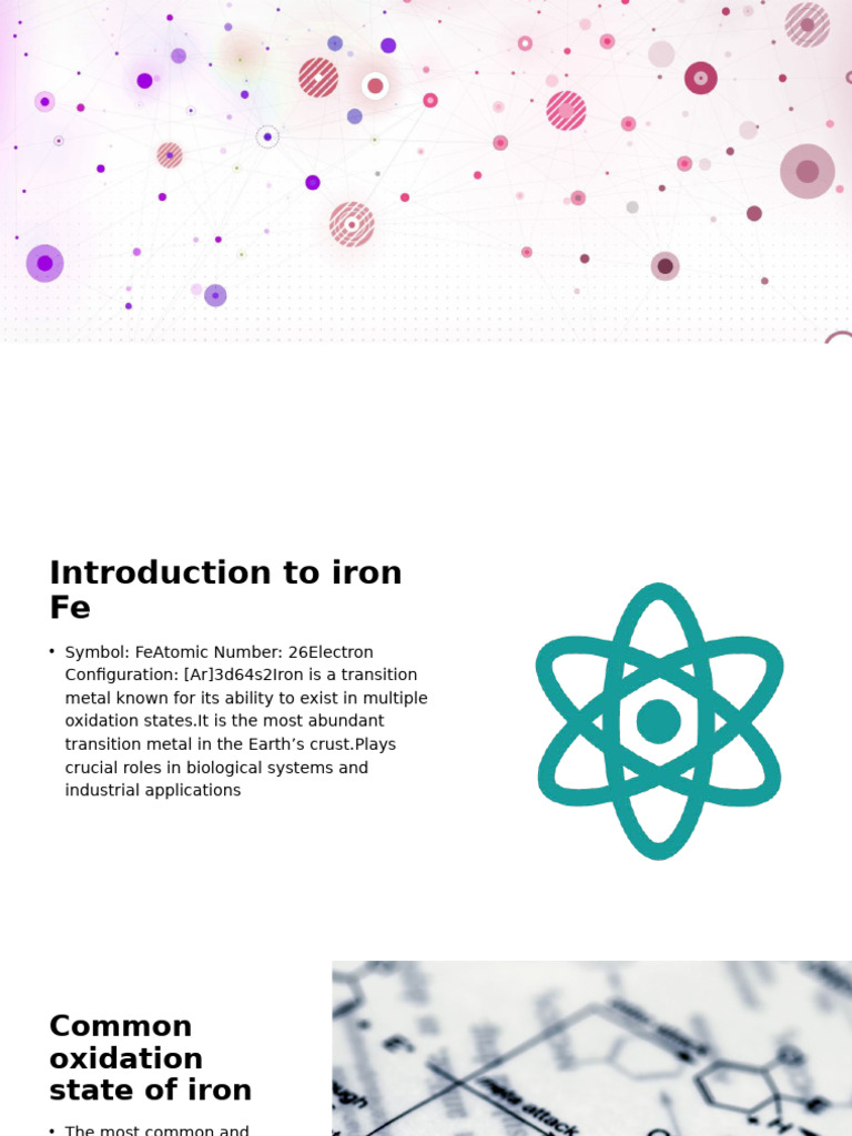 Oxidation State of Fe | PDF | Iron | Redox