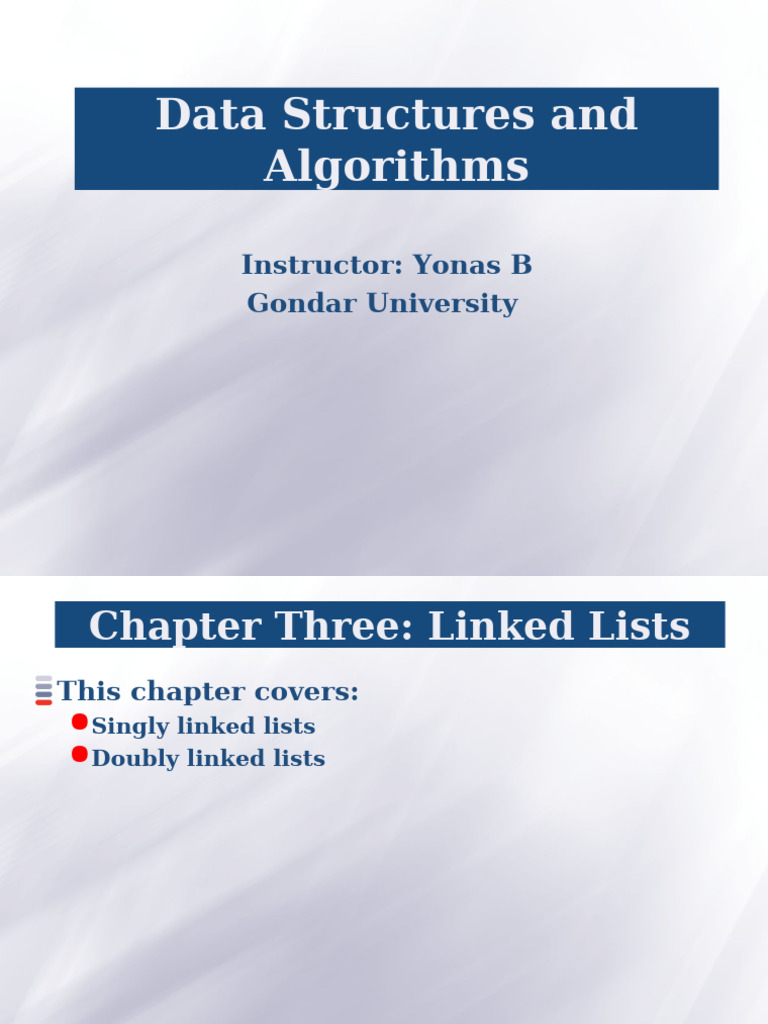 Chapter 3 - Linked Lists (Autosaved) | PDF | Pointer (Computer Programming) | Computing