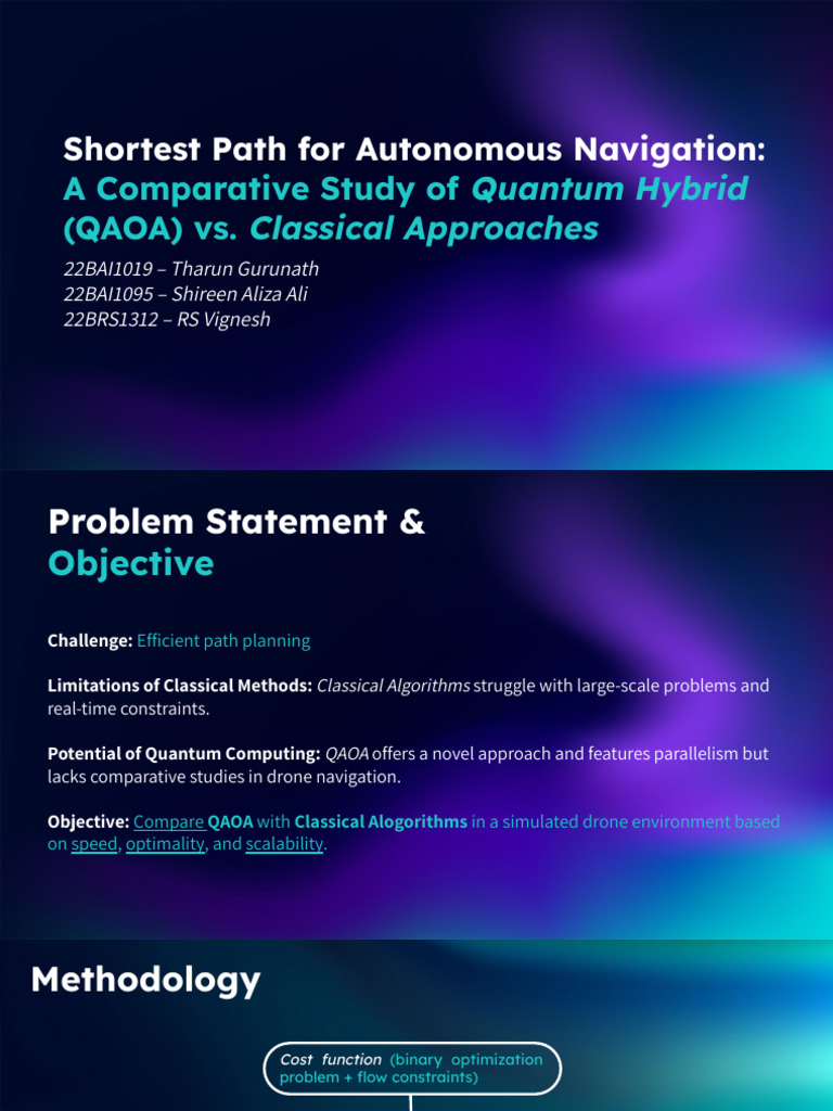 A1 Final Presentation - Quantum Pathfinding | PDF | Computer Programming | Algorithms And Data ...