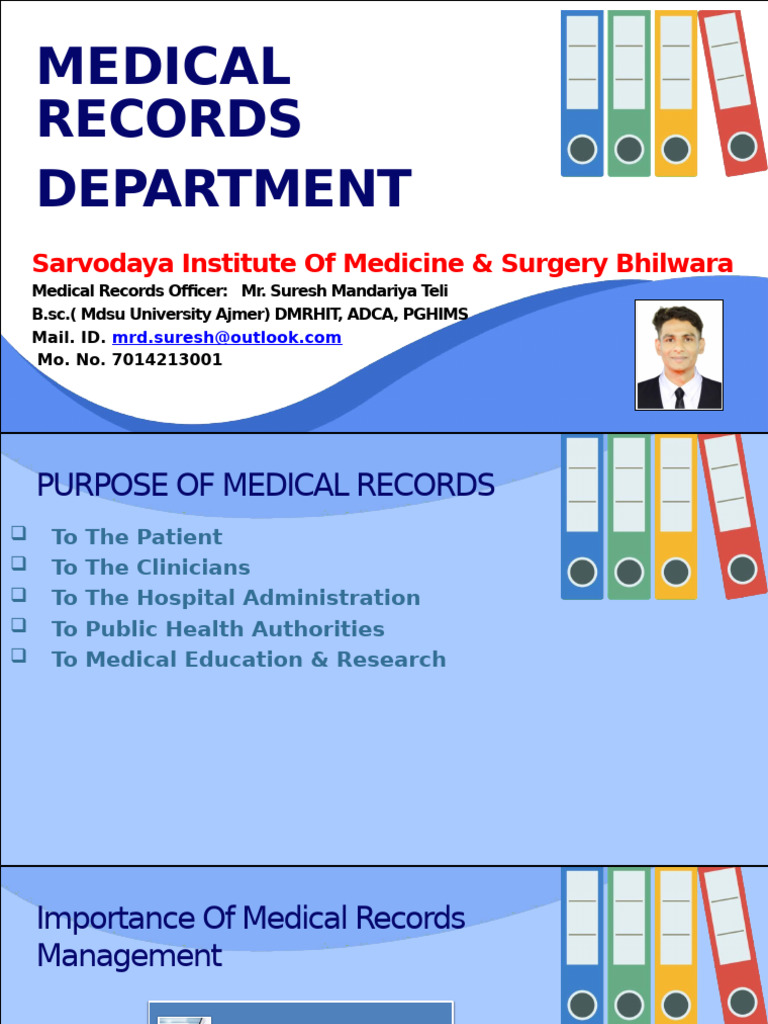 SIMS Medical Record Department | PDF | Medical Record | Patient