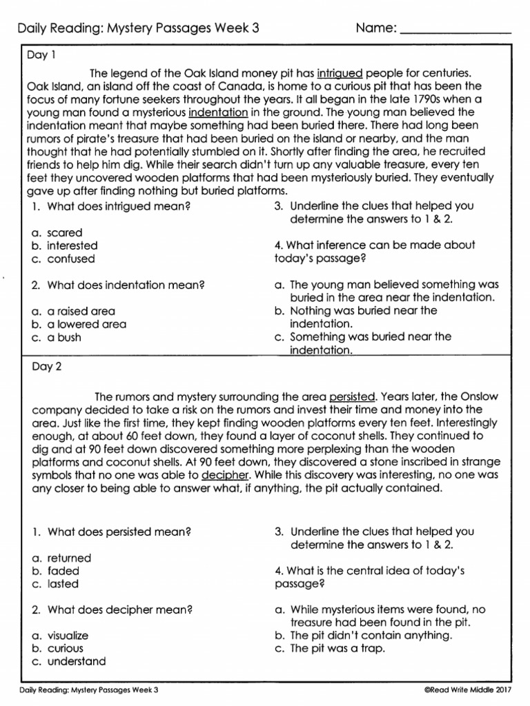 Grade 6 8 ELA Week 3 | PDF
