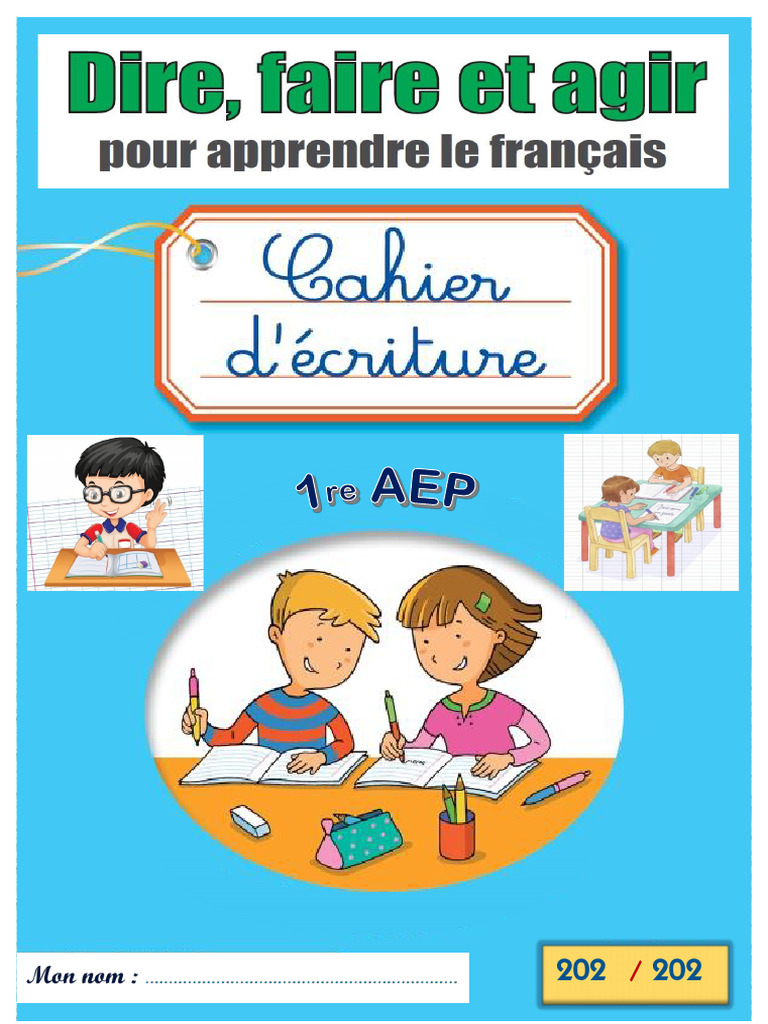 Cahier Décriture 1AEP TAALIME | PDF