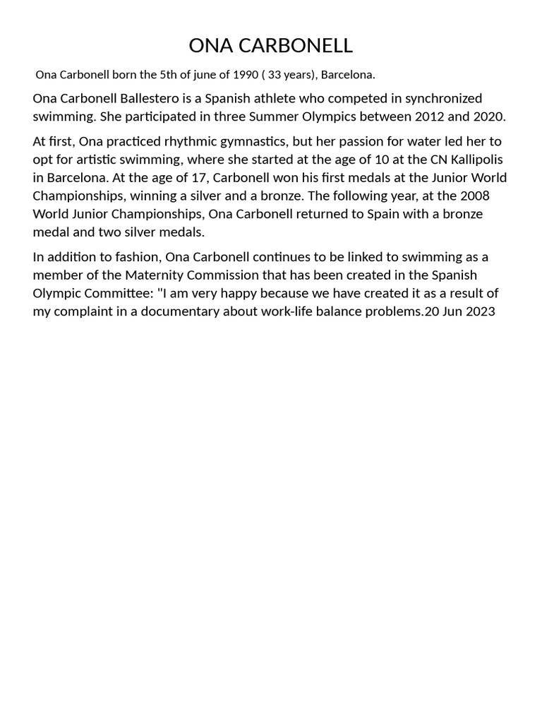 Ona Carbonell | PDF