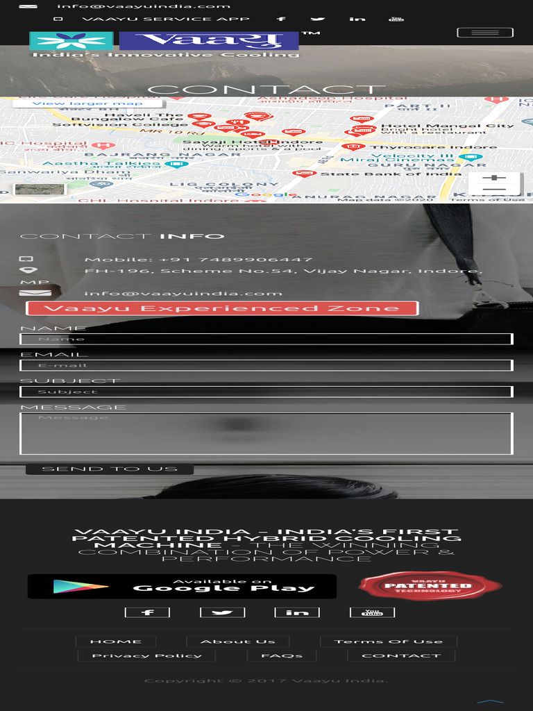 Vaayu India - India's First Patented Hybrid Cooling Machine | PDF