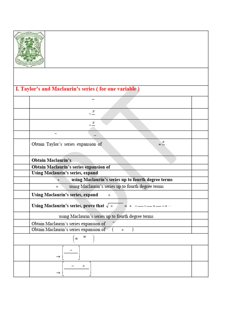 II Sem-Question Bank-2025 Module 1 Diff-Calculus II CS and EE | PDF ...