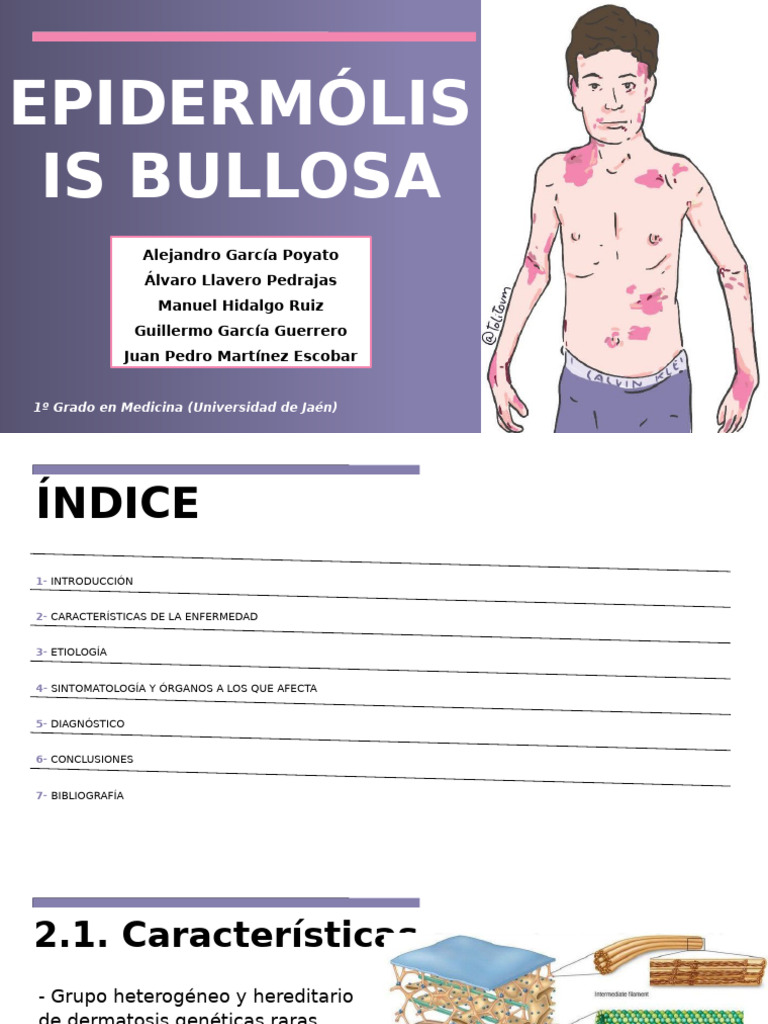 Epidermólisis Bullosa: Características y Diagnóstico | PDF