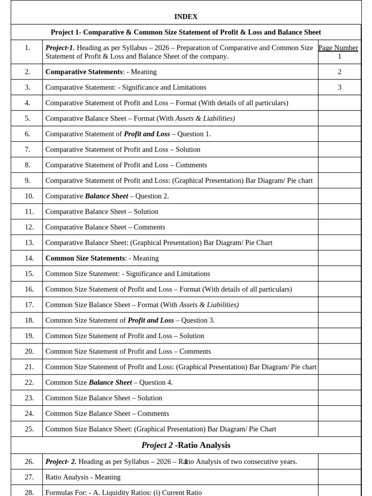 Accounts Project - InDEX | PDF