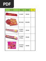 Senarai Bunga Api Happy Boom Malaysia | PDF | Foreign Language Studies ...