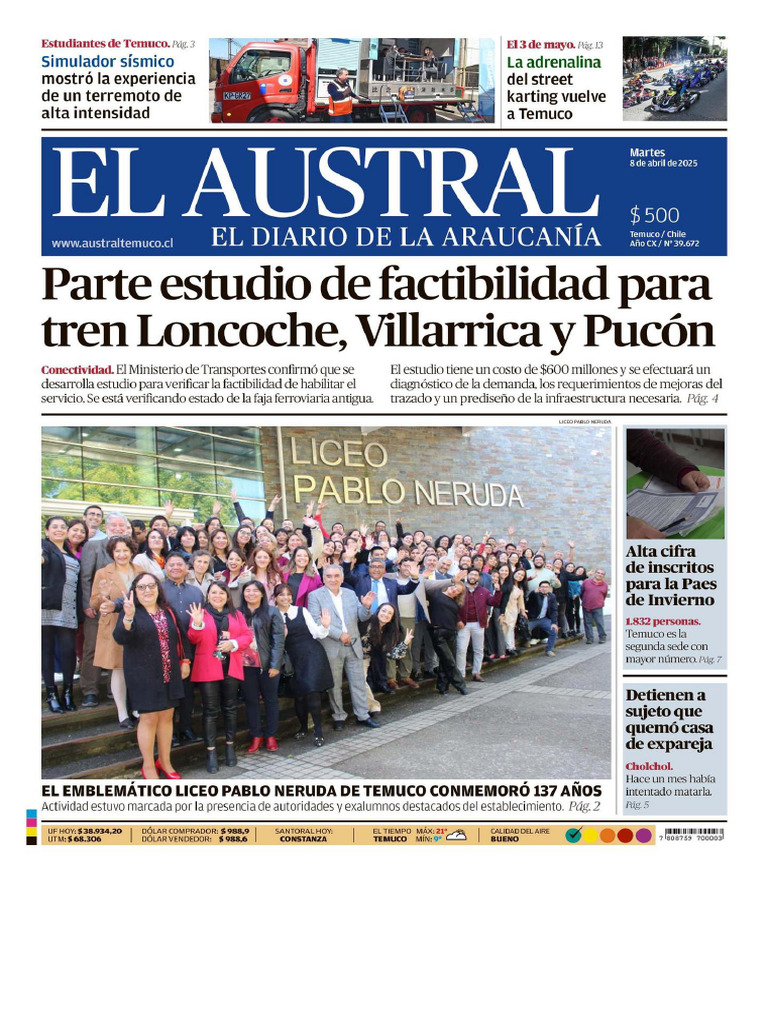 El Austral Temuco - 2025-04-08 | PDF