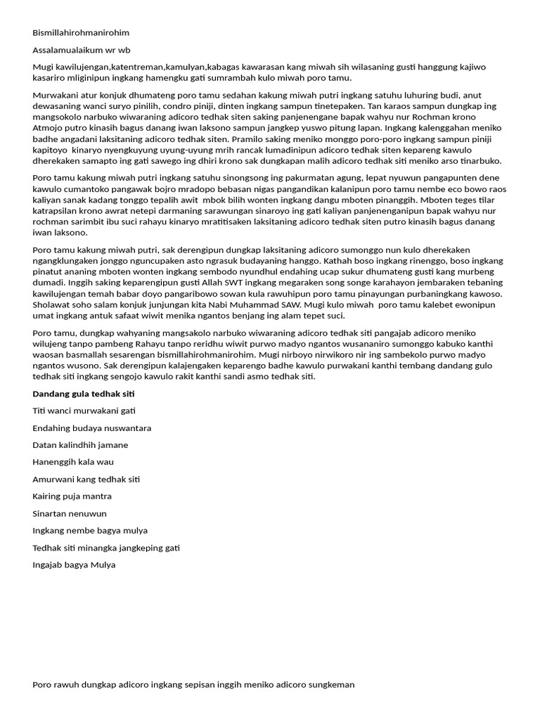 Naskah MC Murid | PDF