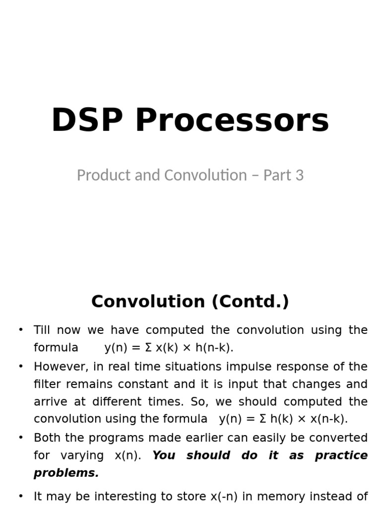 DSP Processors - Multiply & MAC - 03 | PDF | Filter (Signal Processing) | Input/Output