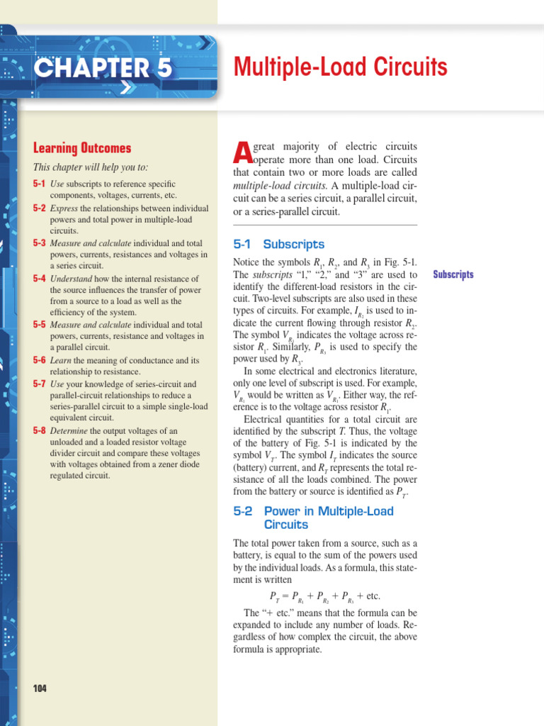 Chapter 05 | PDF | Series And Parallel Circuits | Resistor