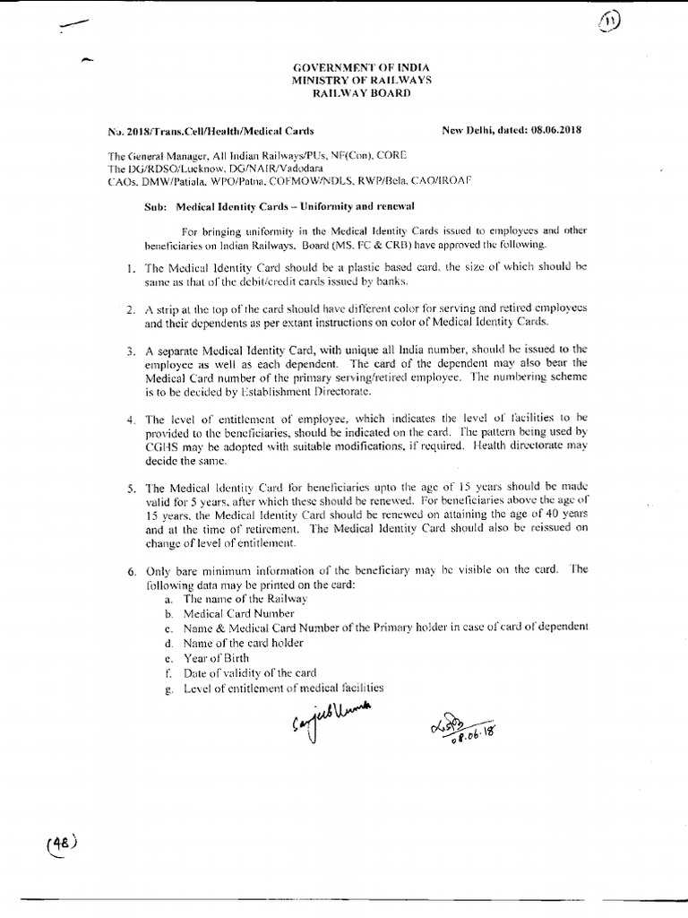 11 Uniformity in Medical Cards | PDF