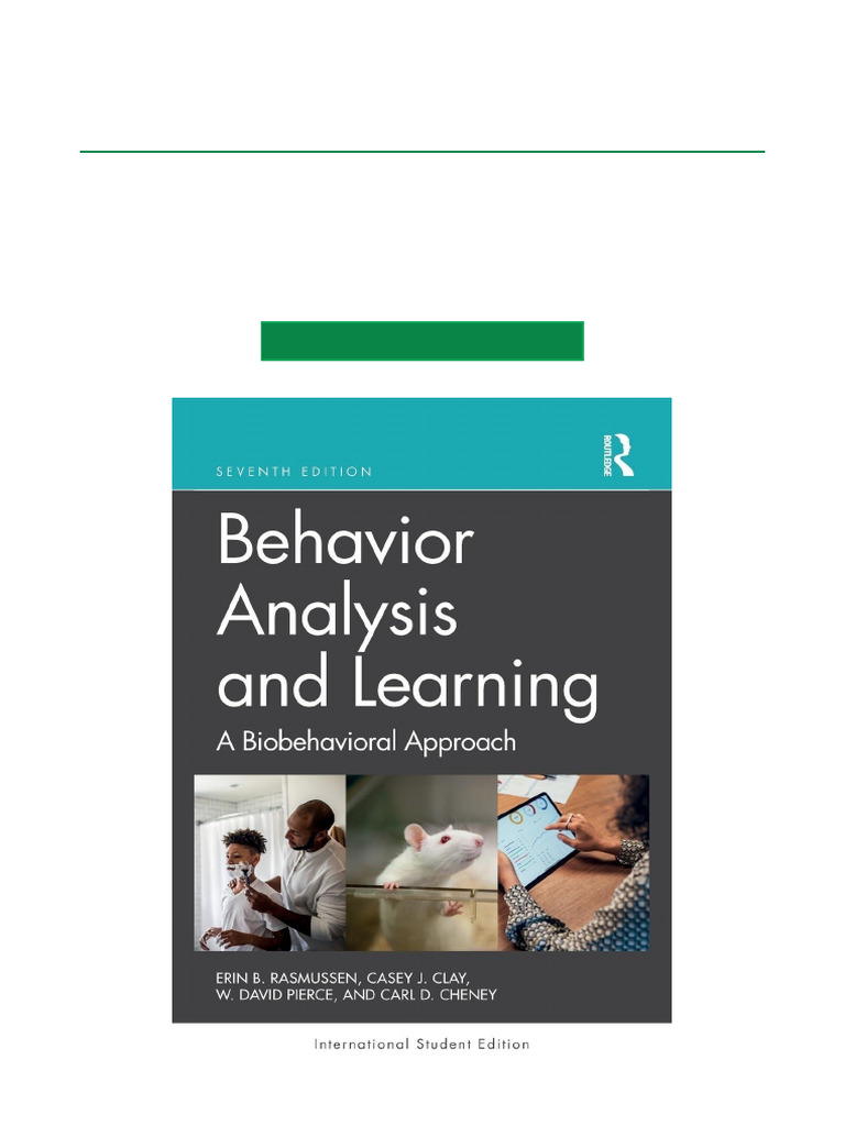 Behavior Analysis and Learning, 7th Edition | PDF | Classical ...