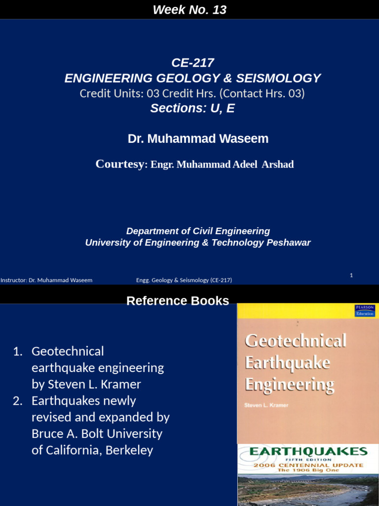 Engineering Geology & Seismology CE-217 | PDF | Moment Magnitude Scale ...