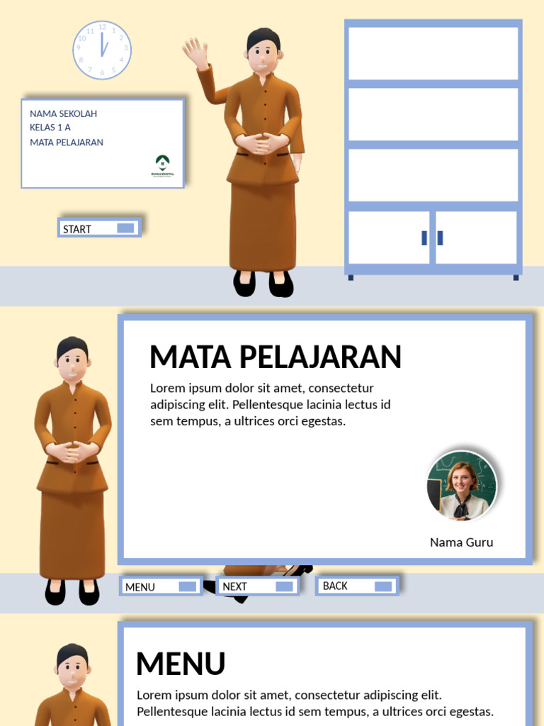 Template Presentasi Guru 4 | PDF