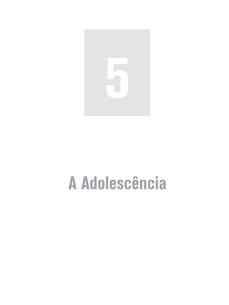 Texto 6. A Adolescência - Texto para Atividade | PDF