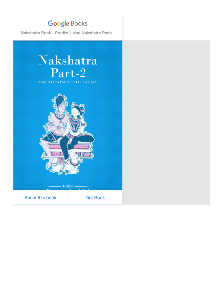 Nakshatra Book - Predict Using Nakshatra Pada - Part - 2 - Nakshatra ...