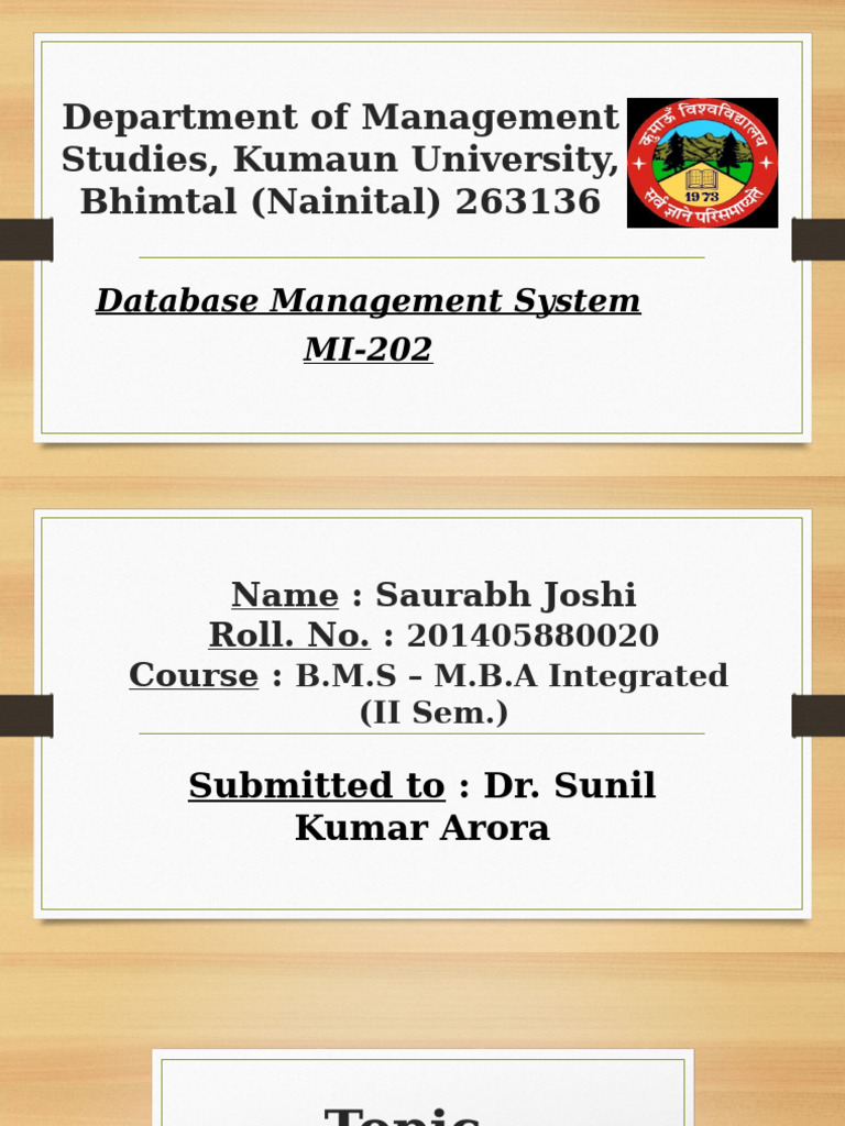 Dbms Presentation Concurrency Control Pdf Database Transaction Computer Data