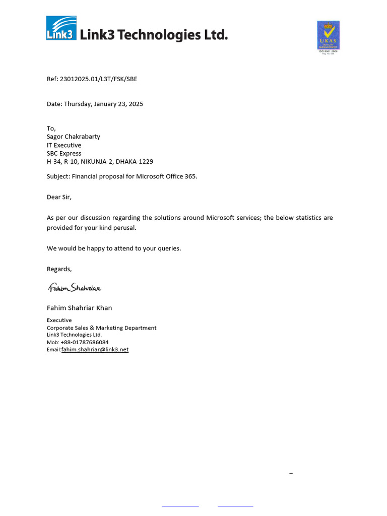 SBC Express Financial Offer MS365 Standard | PDF | Computing