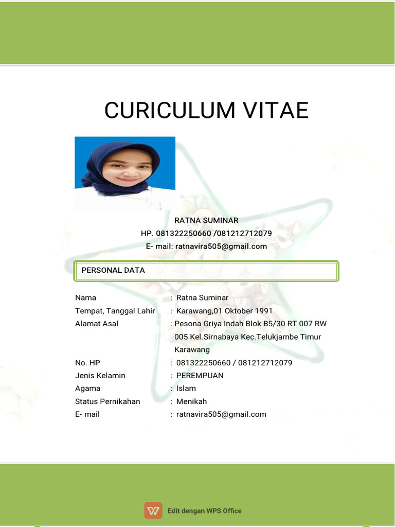CV Ratna 2024 2025 | PDF