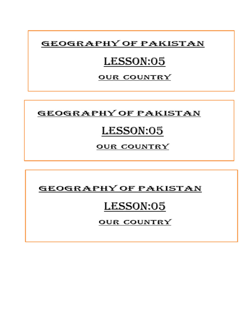 Geography of Pakistan 111 | PDF
