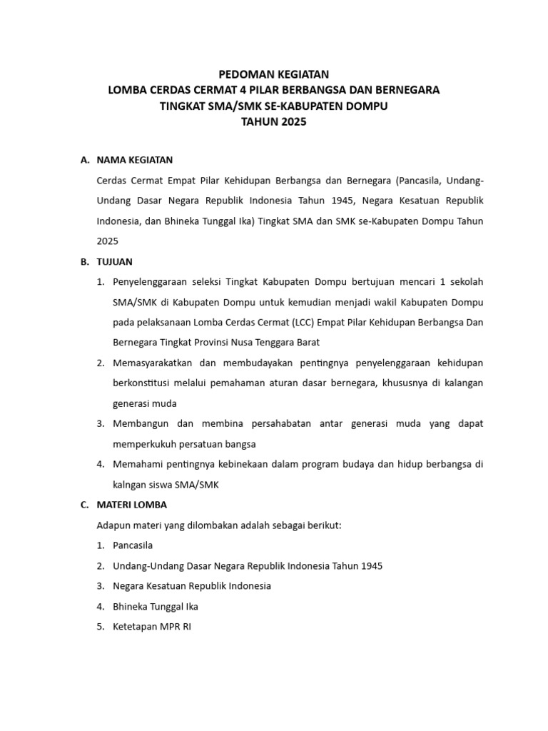 Pedoman Kegiatan LCC | PDF