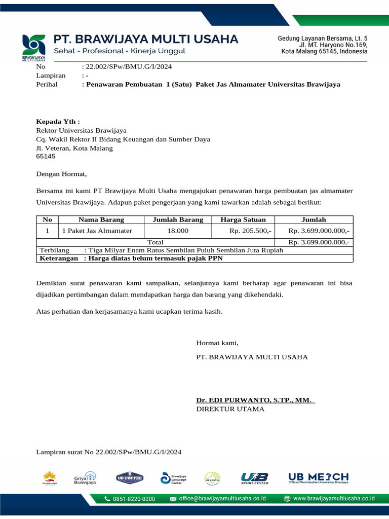 penawaran harga terbaru | PDF