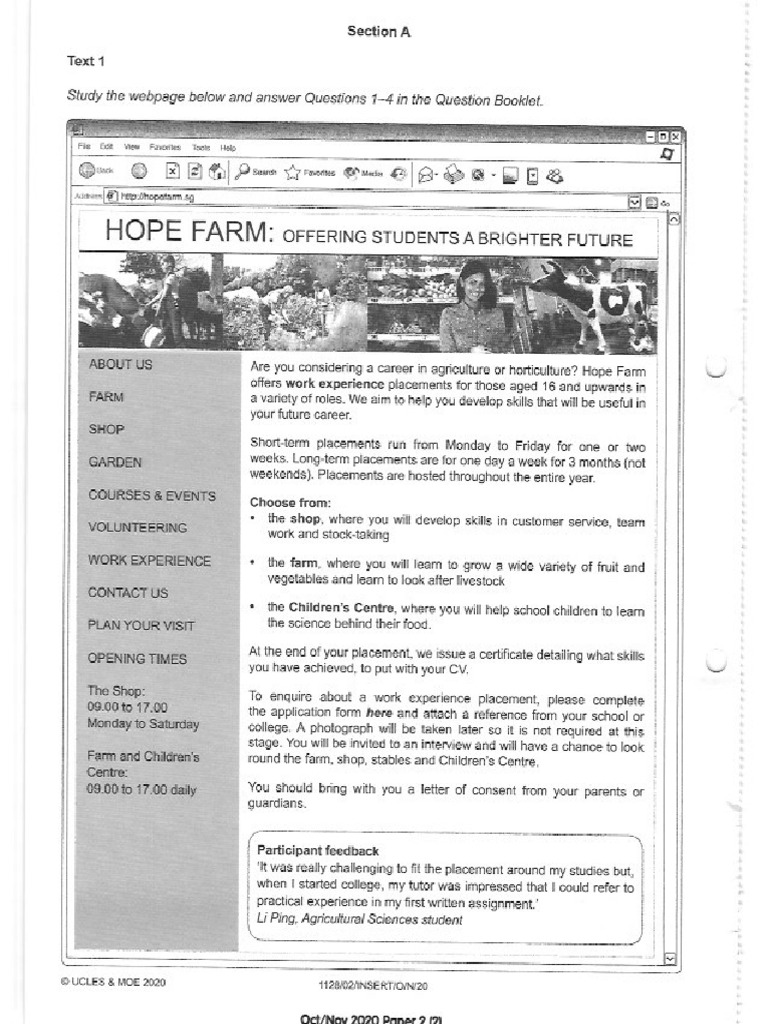 Areeb Elang Paper 2 Comprehension 1 | PDF