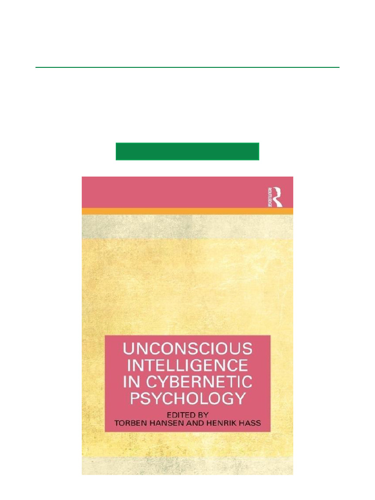Unconscious Intelligence in Cybernetic Psychology, 1st Edition All ...