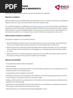 Election 2023 Manifesto Template | PDF