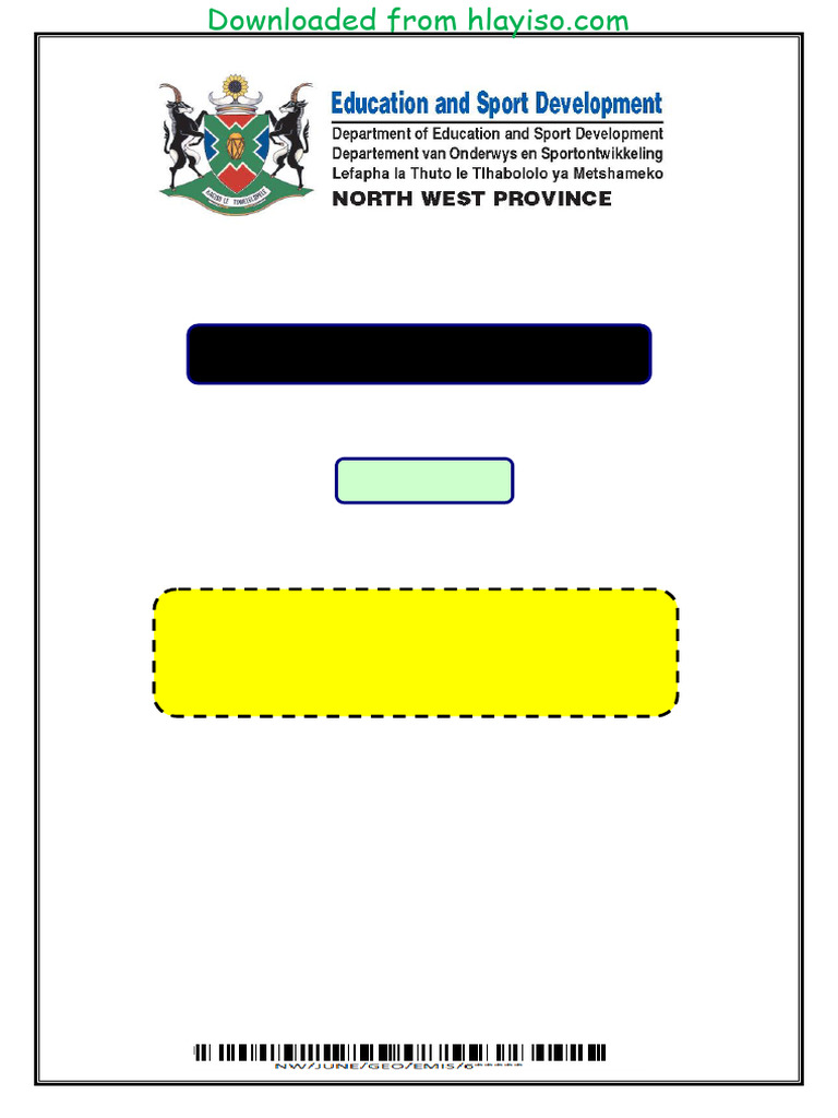 Geography GR 11 Annexture 8 | PDF | Natural Environment | Climate