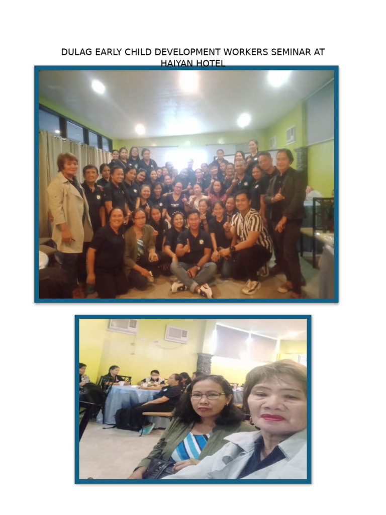 Dulag Early Child Development Workers Seminar at Haiyan Hotel | PDF
