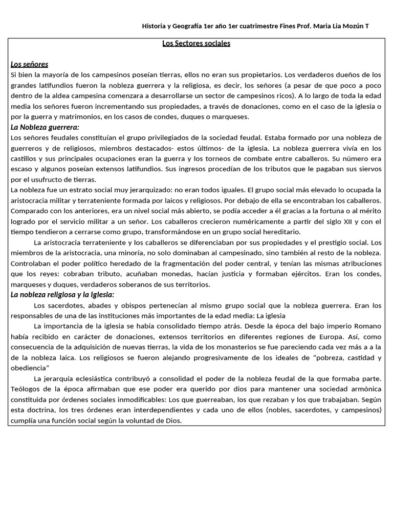 Feudalismo Módulo | PDF | Nobleza | Feudalismo