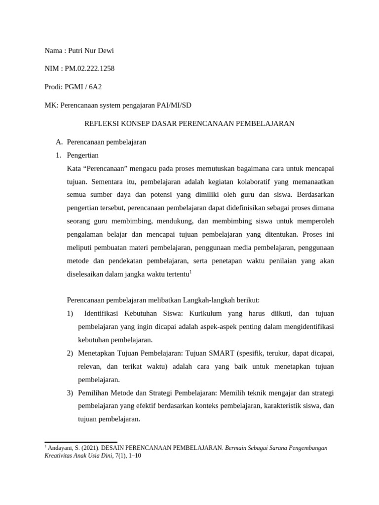 Putri Nur Dewi Nim - PM 02.222.1258 | PDF