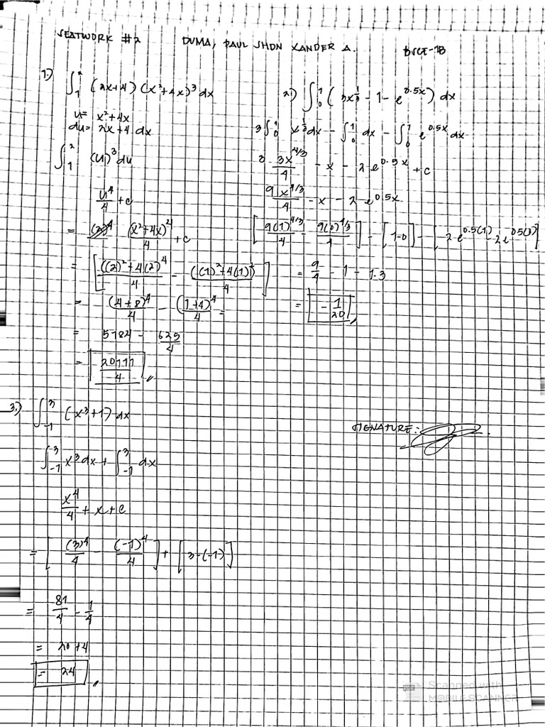 Intcal Endterm SW 2 | PDF
