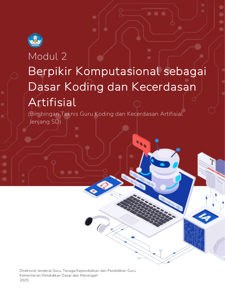 Modul 2 SD - Berpikir Komputasional Sebagai Dasar Koding Dan Kecerdasan Artifisial - Layout - Ok ...