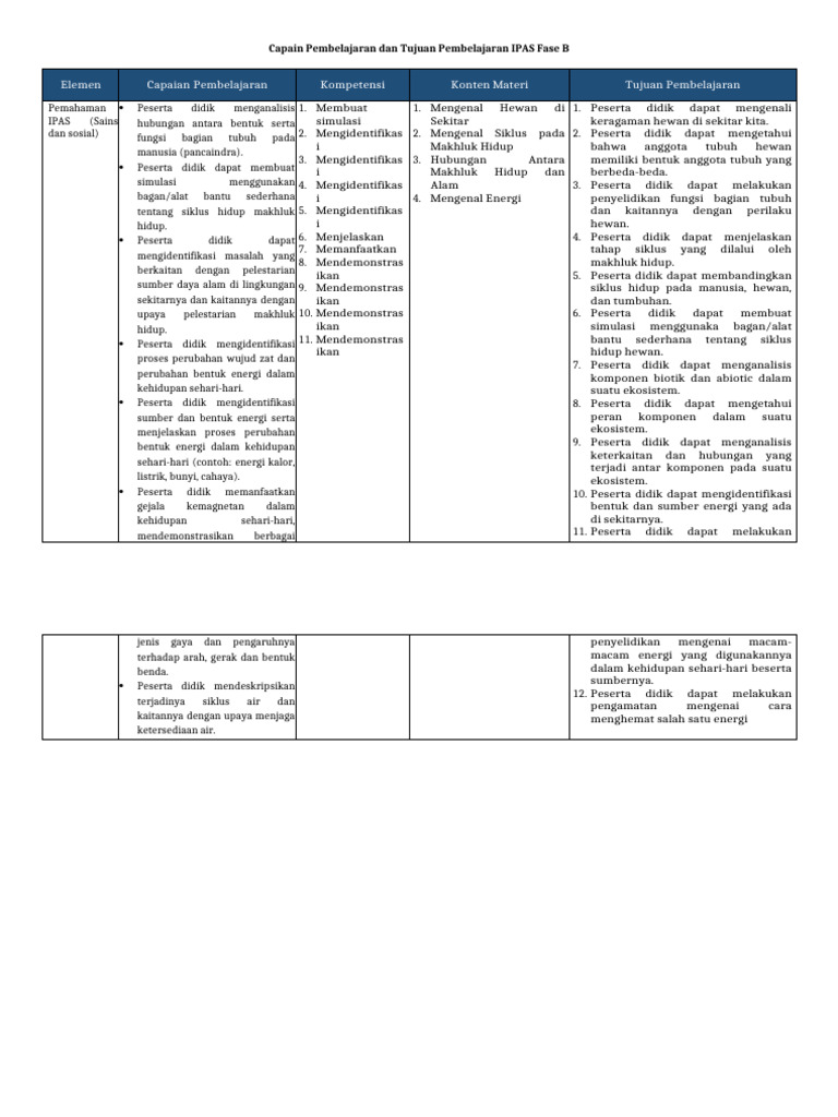 CP Dan TP Ipas Fase B | PDF