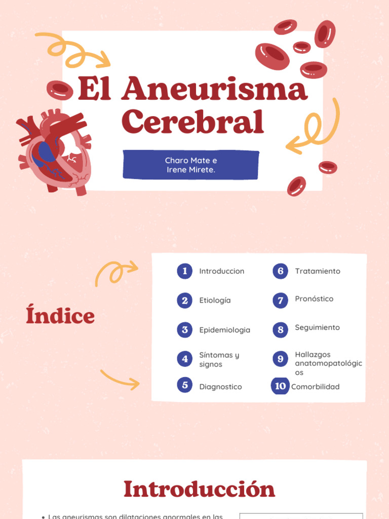 Aneurisma.pdf | PDF | Enfermedades y trastornos | Especialidades Medicas