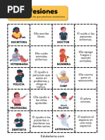 Tarjetas de Profesiones para Imprimir | PDF
