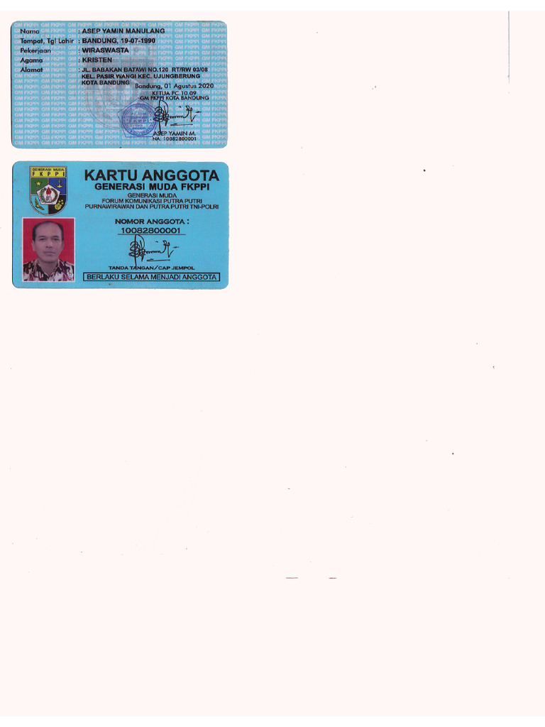 KTA KETUA FKPPI | PDF