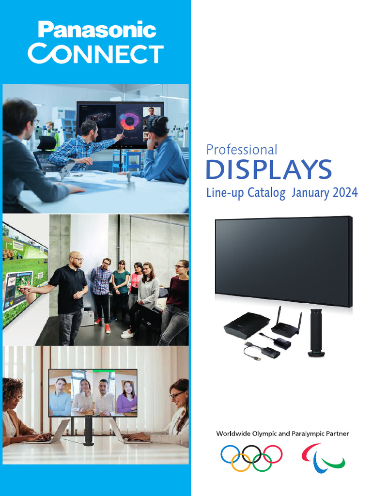 Panasonic Professional Displays 2024 Catalog | PDF | Video | Hdmi