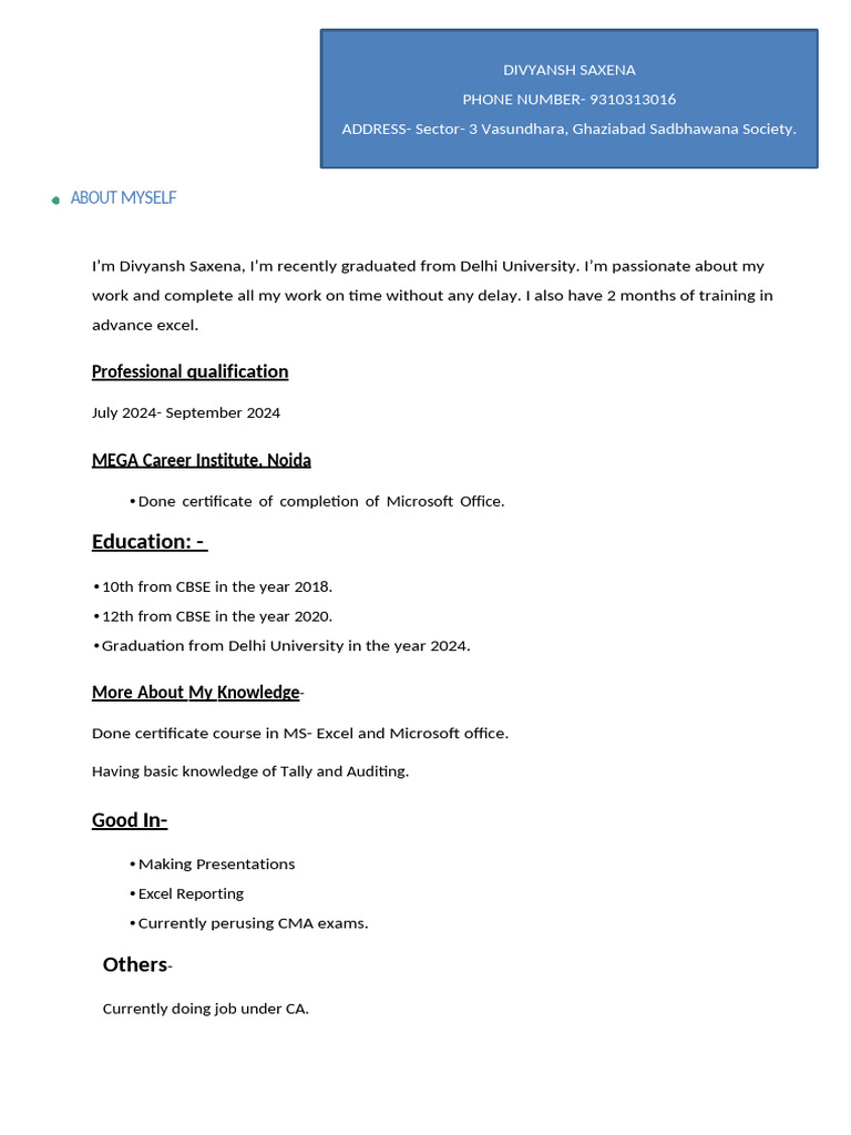 Dev Updated CV Word File | PDF
