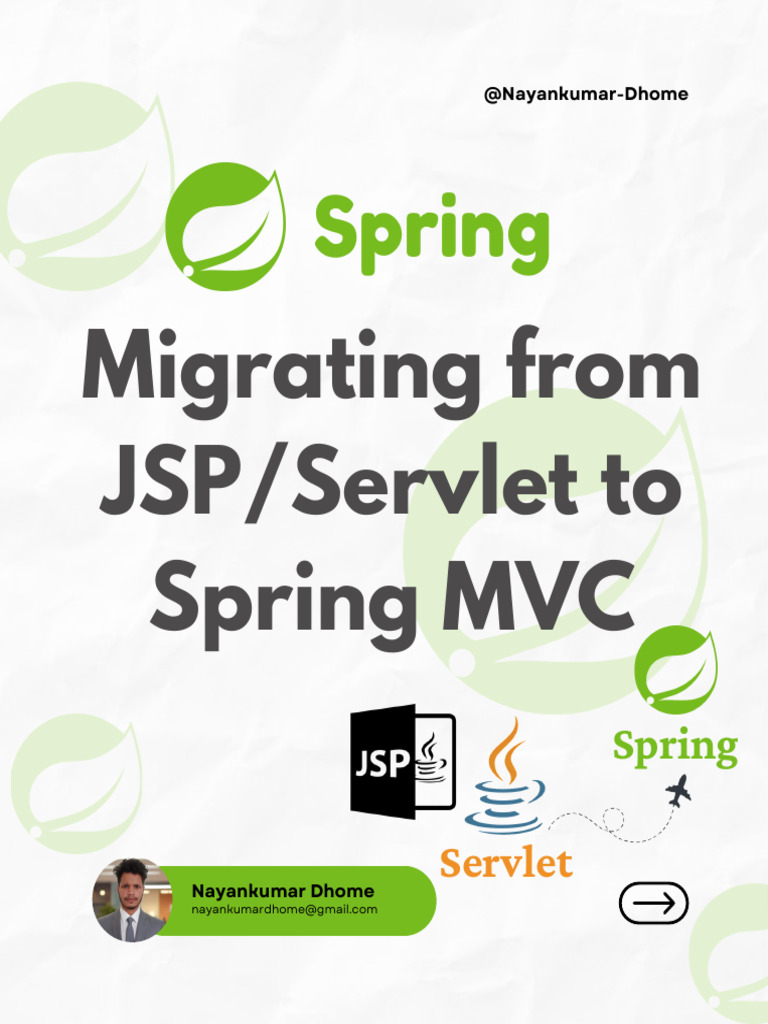 Migrating From Jsp Servlet To Spring Mvc Pdf Spring Framework Systems Engineering