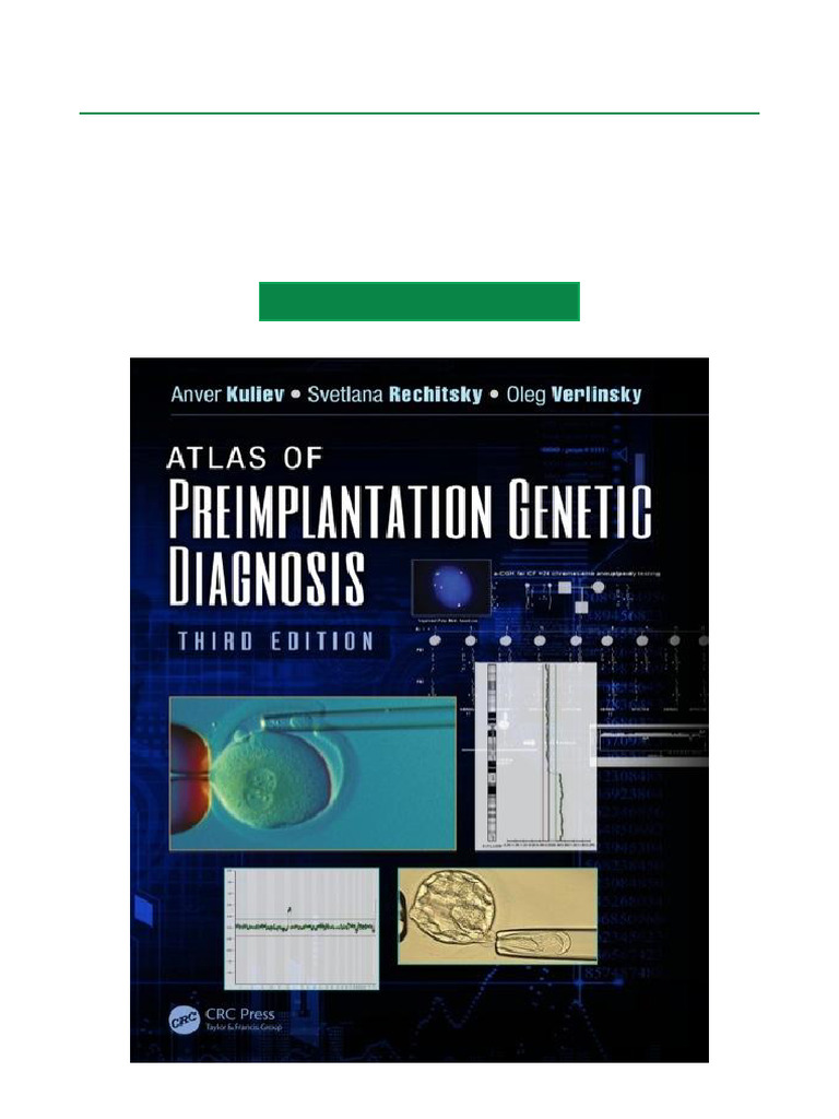 Atlas of Preimplantation Genetic Diagnosis - 3rd Edition High-Quality ...