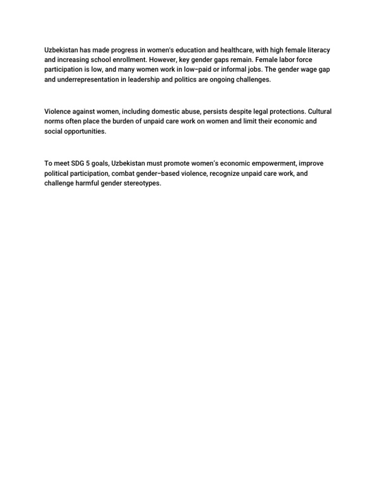 SDGs5 Gender-WPS Office | PDF